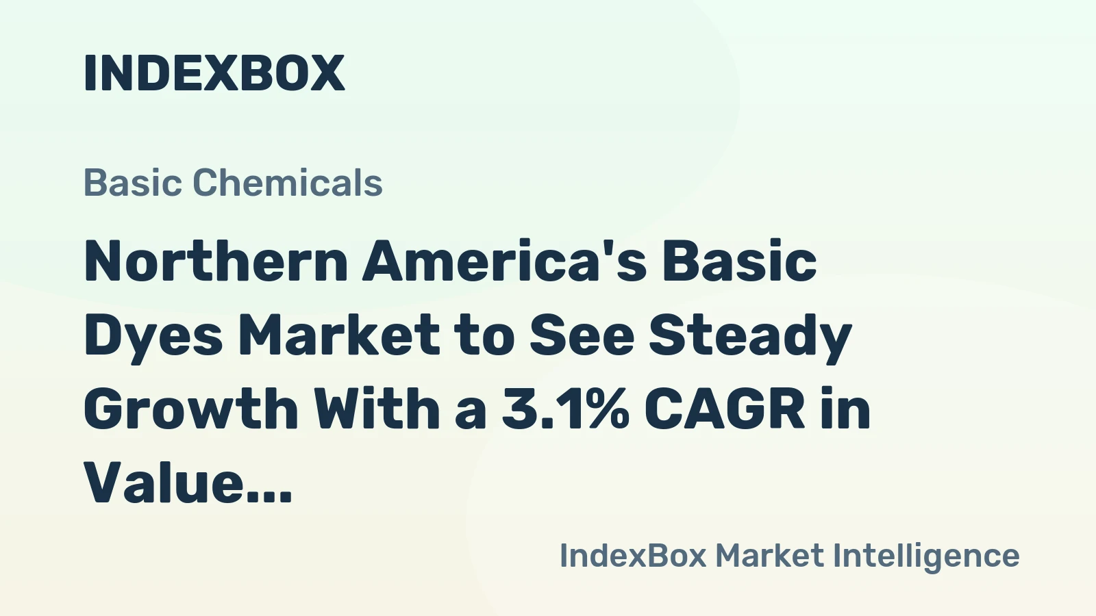 Northern America's Basic Dyes Market to See Steady Growth With a 3.1% CAGR in Value