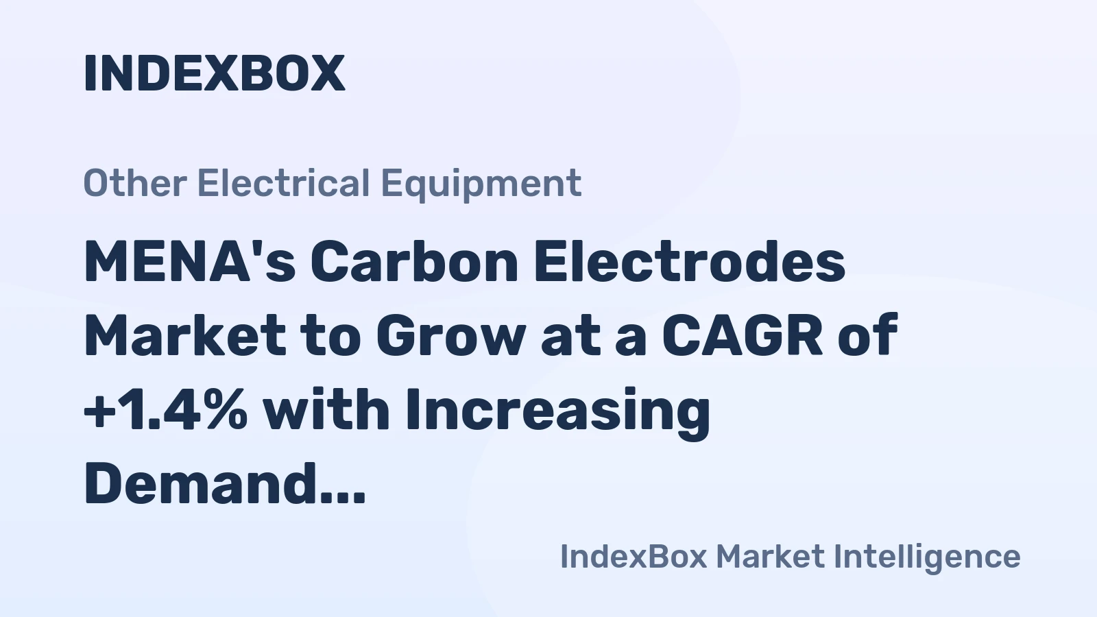 MENA's Carbon Electrodes Market to Grow at a CAGR of +1.4% with Increasing Demand