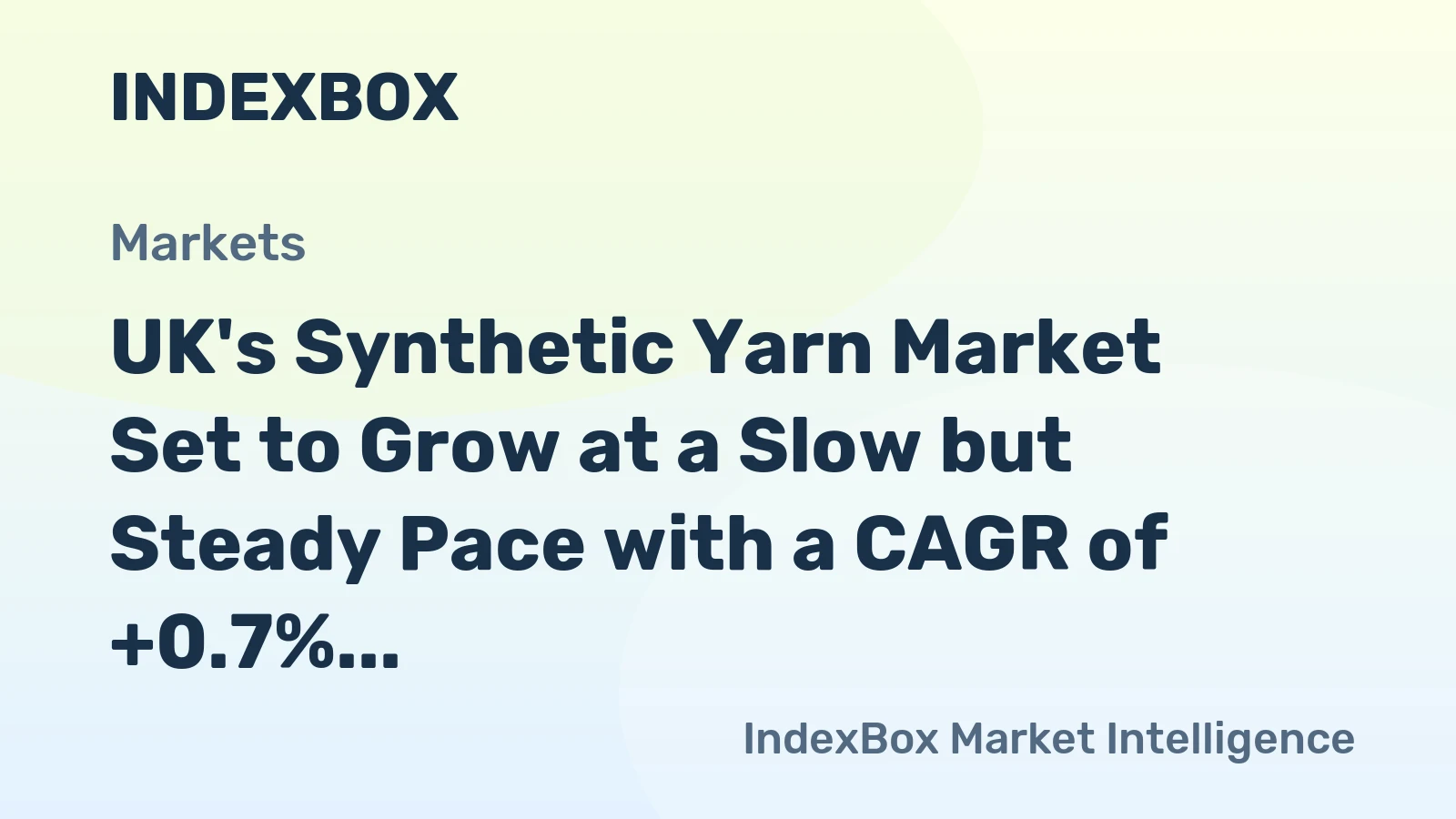 UK's Synthetic Yarn Market Set to Grow at a Slow but Steady Pace with a CAGR of +0.7% from 2024 to 2035