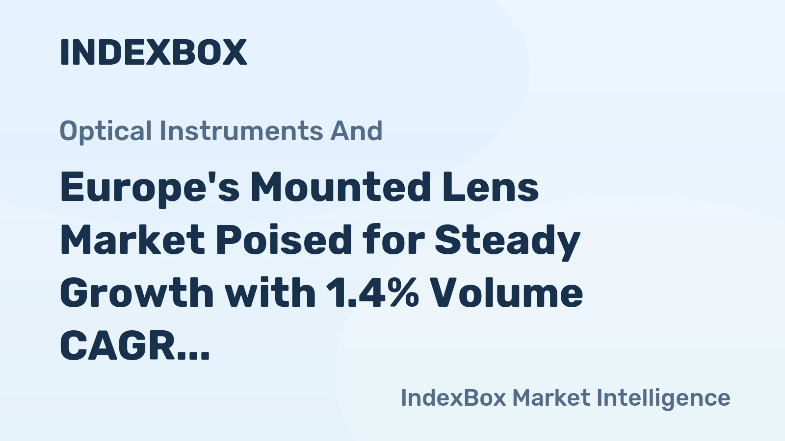 Europe's Mounted Lens Market Poised for Steady Growth with 1.4% Volume CAGR Through 2035