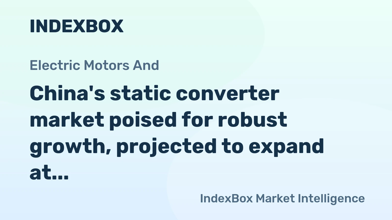 China's static converter market poised for robust growth, projected to expand at a +9.0% CAGR through 2035, driven by rising domestic demand.