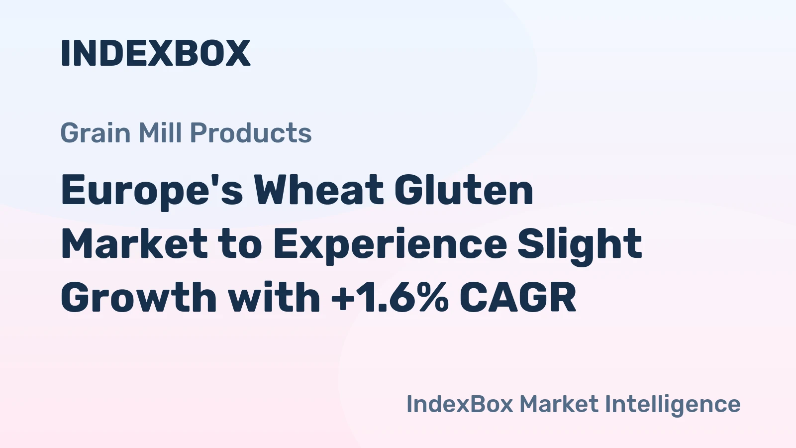Europe's Wheat Gluten Market to Experience Slight Growth with +1.6% CAGR