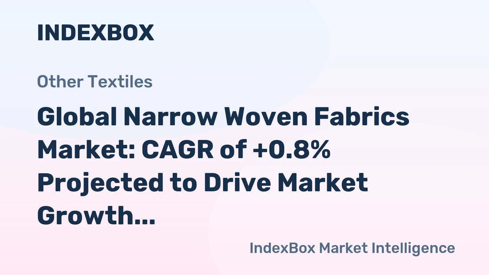 Global Narrow Woven Fabrics Market: CAGR of +0.8% Projected to Drive Market Growth Over Next Decade