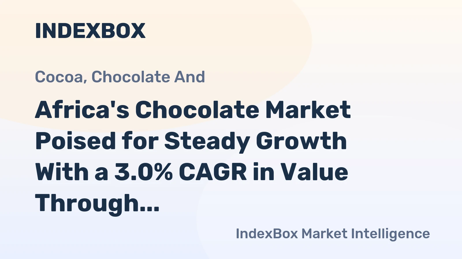 Africa's Chocolate Market Poised for Steady Growth With a 3.0% CAGR in Value Through 2035