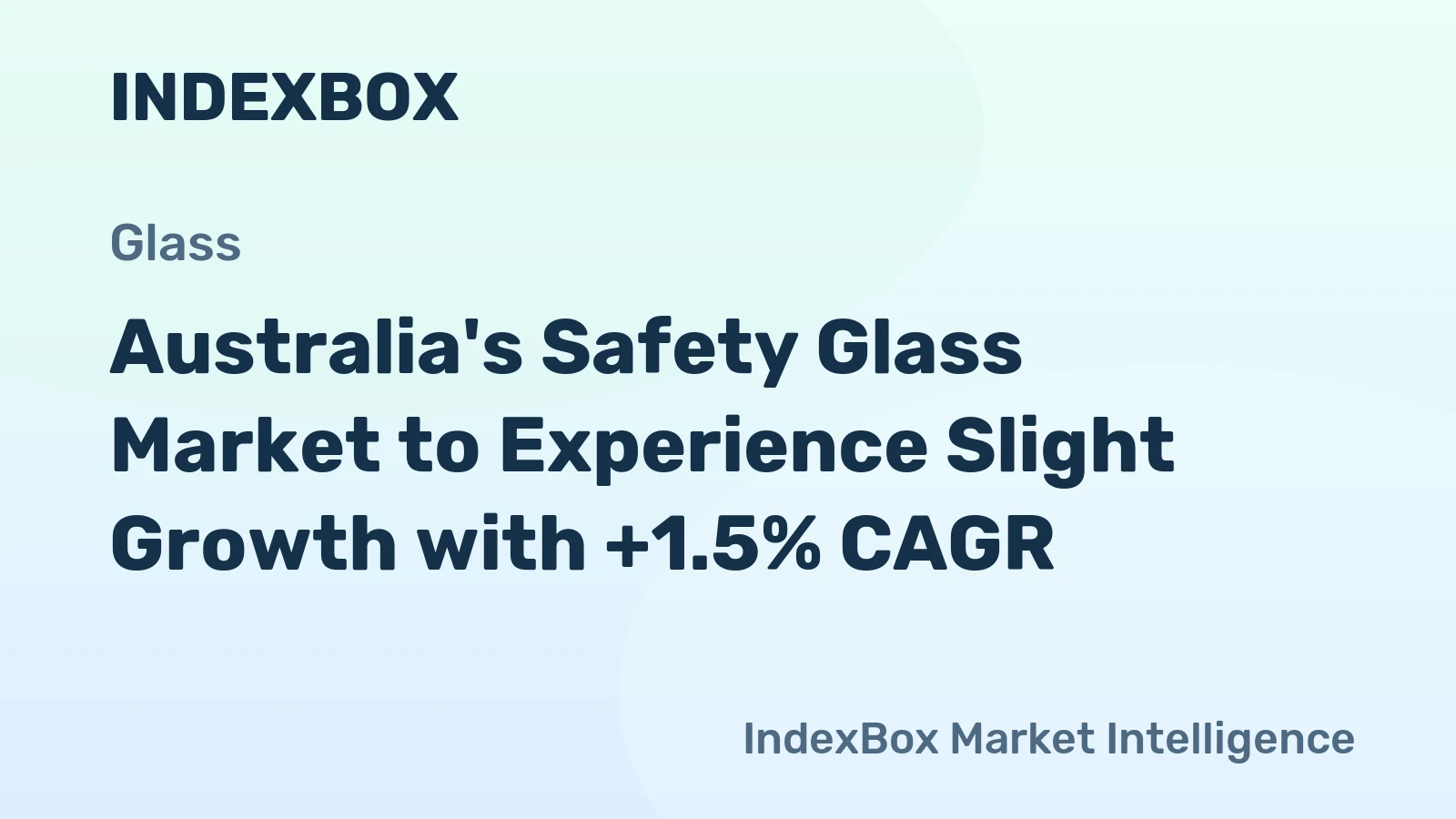 Australia's Safety Glass Market to Experience Slight Growth with +1.5% CAGR