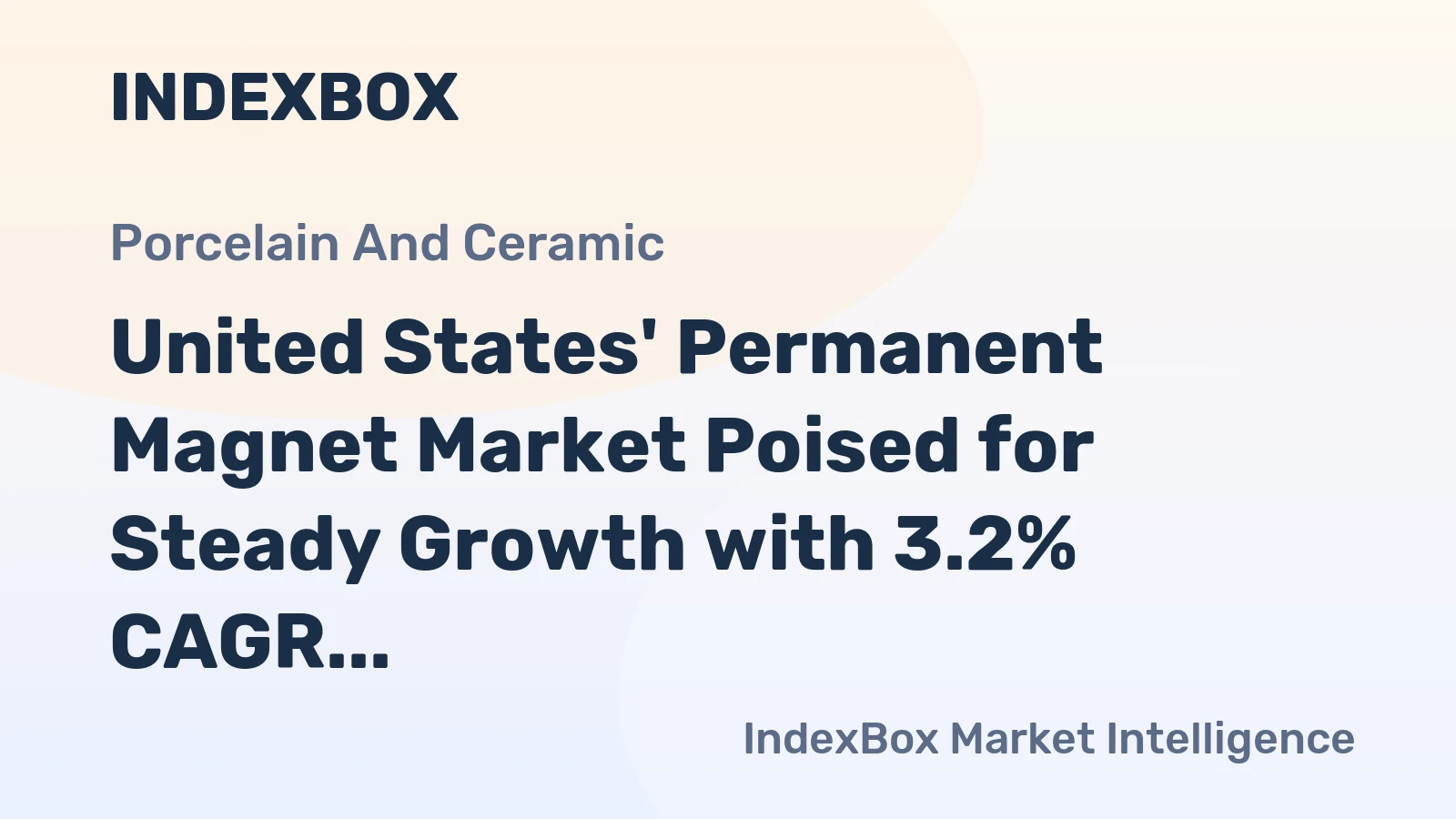 United States' Permanent Magnet Market Poised for Steady Growth with 3.2% CAGR in Value Through 2035