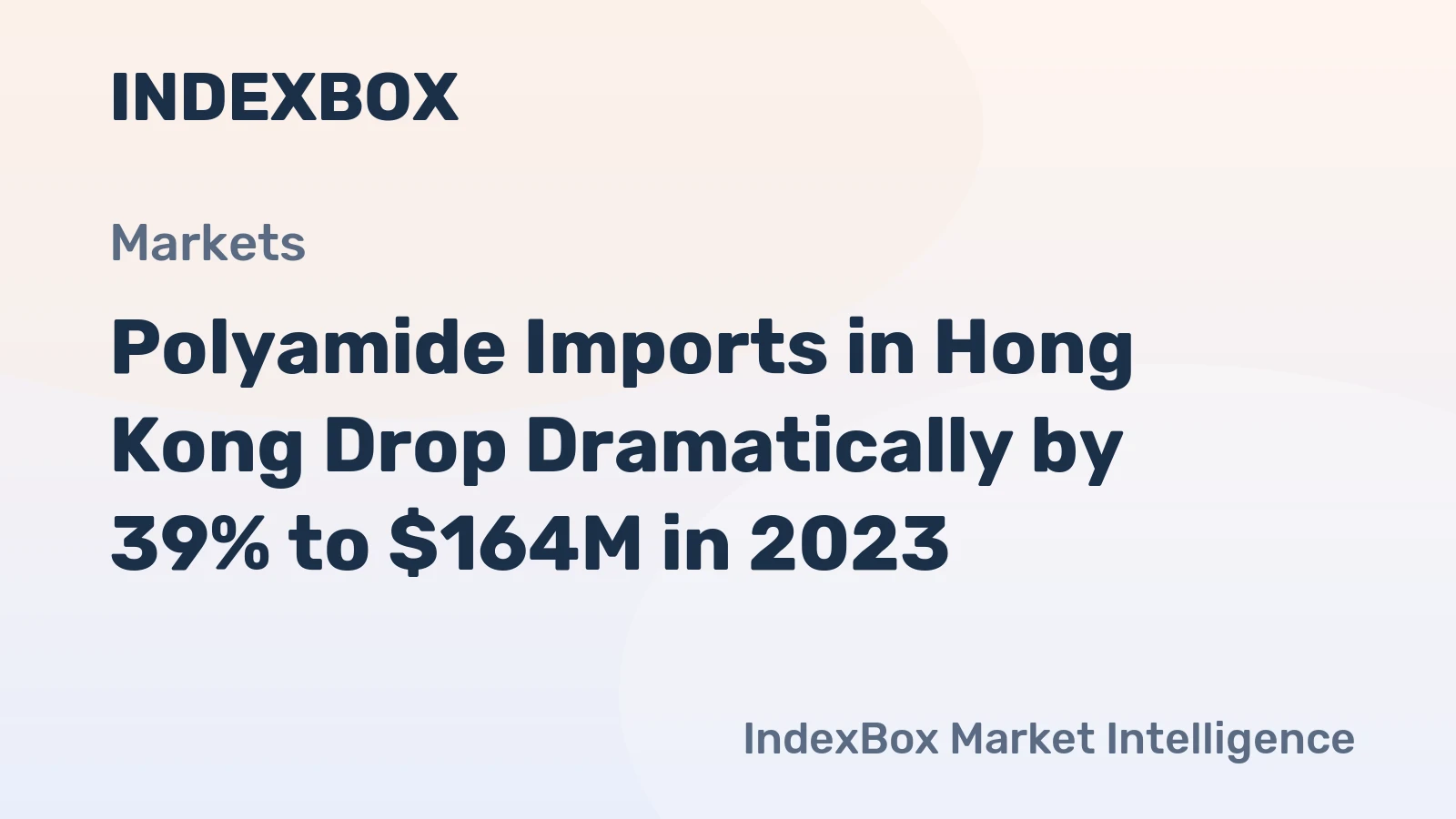 Polyamide Imports in Hong Kong Drop Dramatically by 39% to $164M in 2023