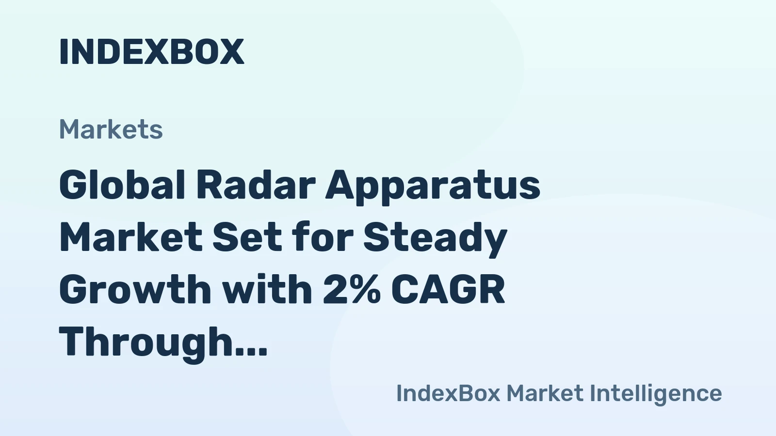 Global Radar Apparatus Market Set for Steady Growth with 2% CAGR Through 2035