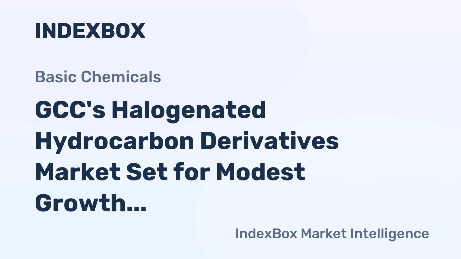 GCC's Halogenated Hydrocarbon Derivatives Market Set for Modest Growth with +1.3% Value CAGR Through 2035