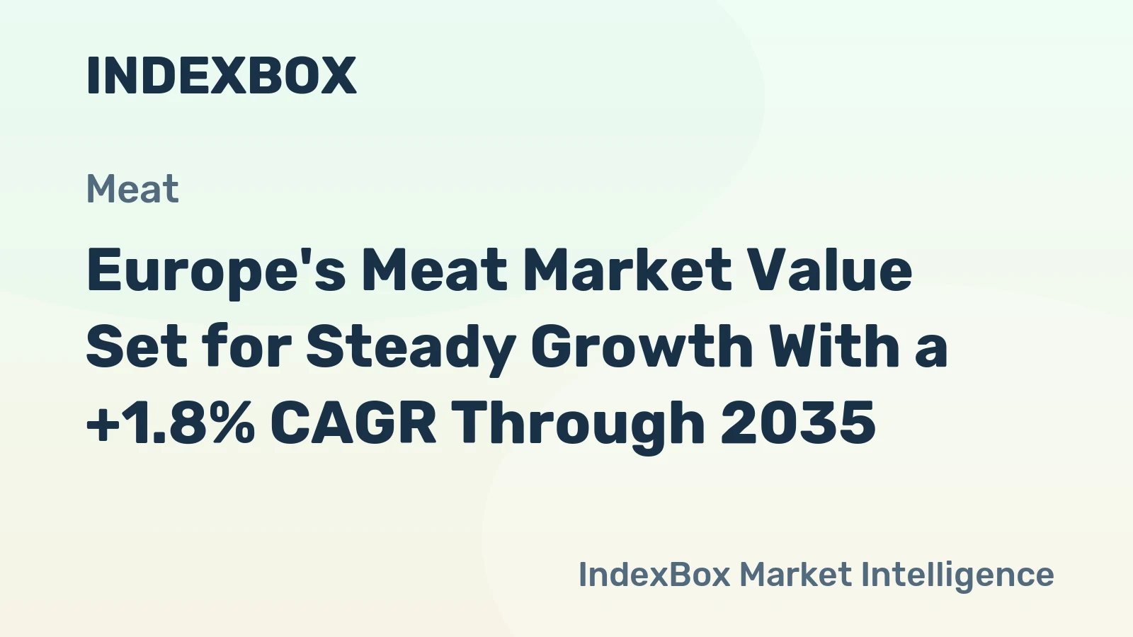 Europe's Meat Market Value Set for Steady Growth With a +1.8% CAGR Through 2035
