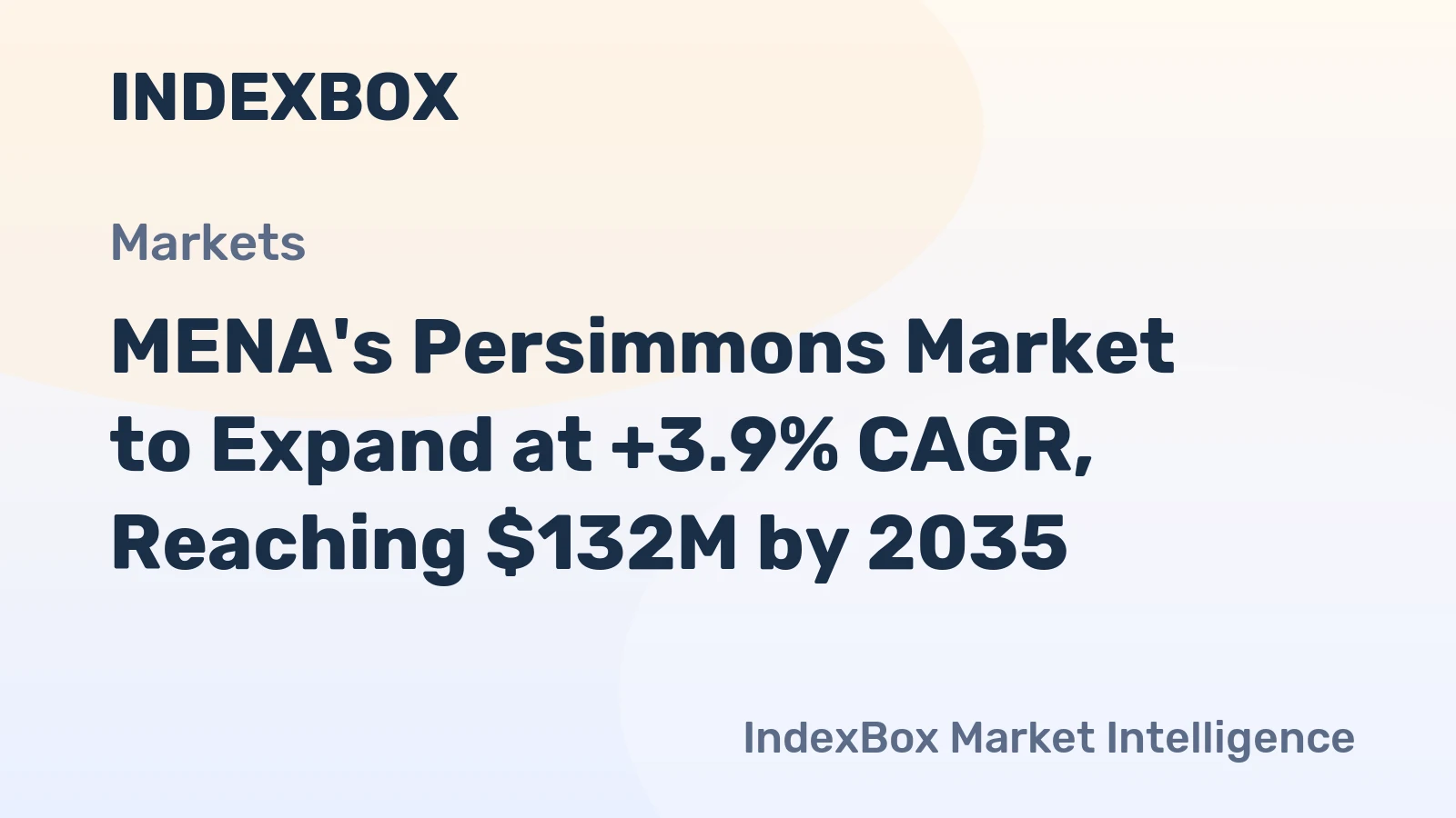 MENA's Persimmons Market to Expand at +3.9% CAGR, Reaching $132M by 2035
