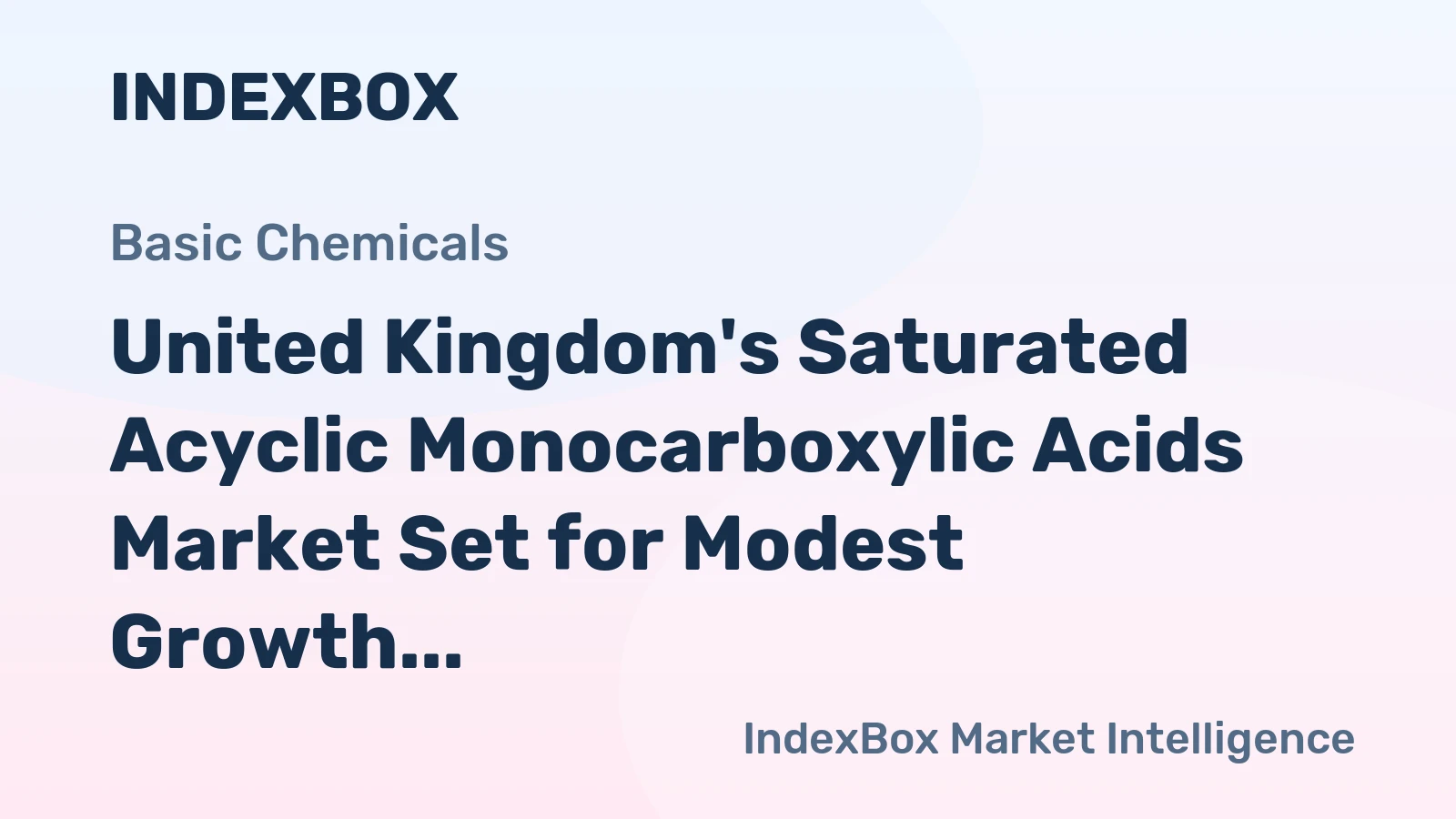 United Kingdom's Saturated Acyclic Monocarboxylic Acids Market Set for Modest Growth with 1.9% CAGR in Value