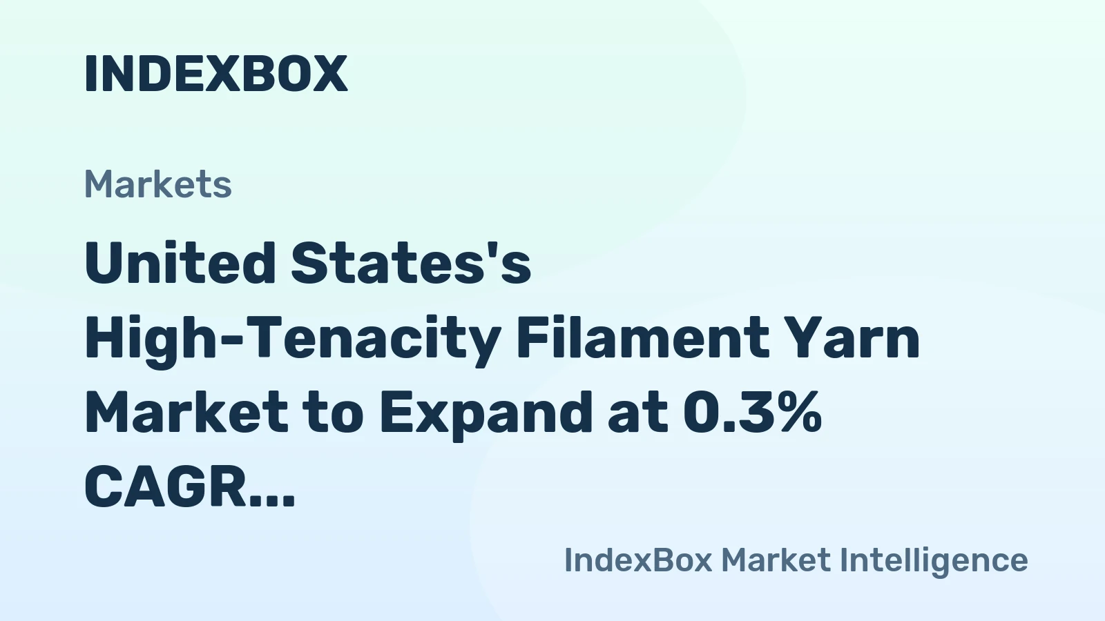 United States's High-Tenacity Filament Yarn Market to Expand at 0.3% CAGR, Reaching 126K Tons by 2035