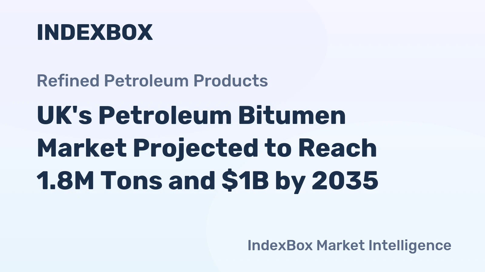 UK's Petroleum Bitumen Market Projected to Reach 1.8M Tons and $1B by 2035