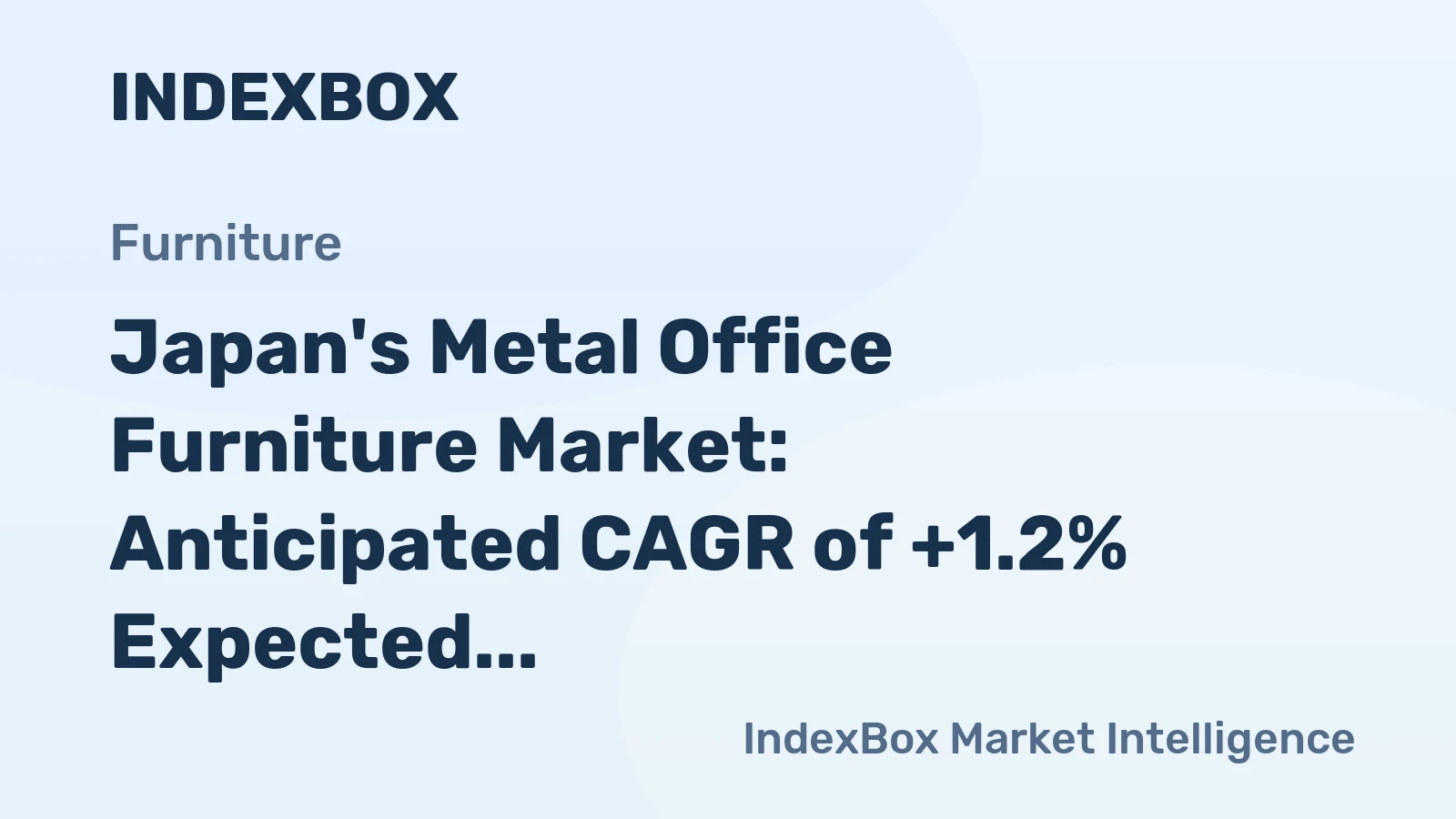 Japan's Metal Office Furniture Market: Anticipated CAGR of +1.2% Expected to Drive Growth Over Next Decade