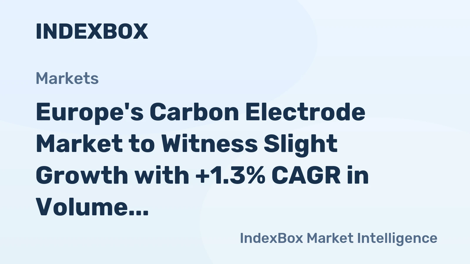 Europe's Carbon Electrode Market to Witness Slight Growth with +1.3% CAGR in Volume by 2035