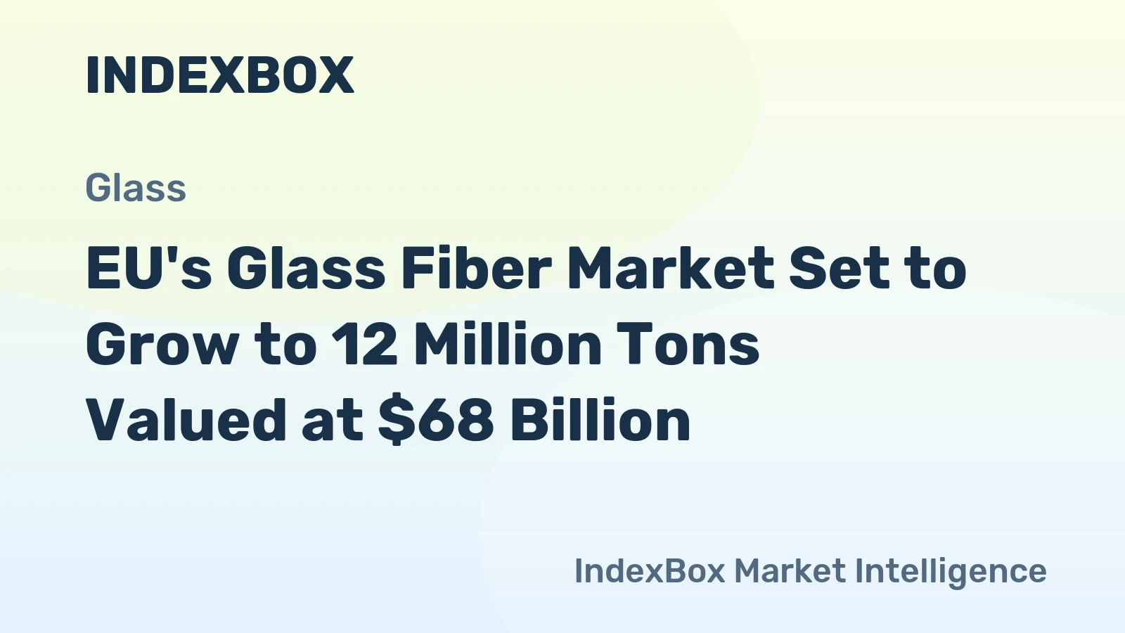 EU's Glass Fiber Market Set to Grow to 12 Million Tons Valued at $68 Billion