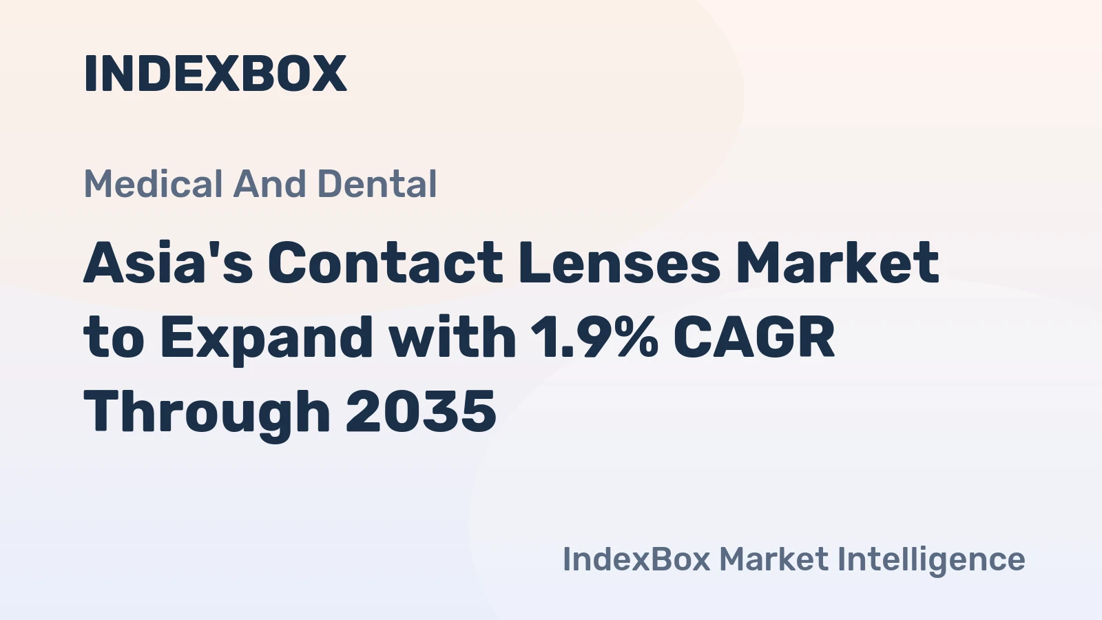 Asia's Contact Lenses Market to Expand with 1.9% CAGR Through 2035