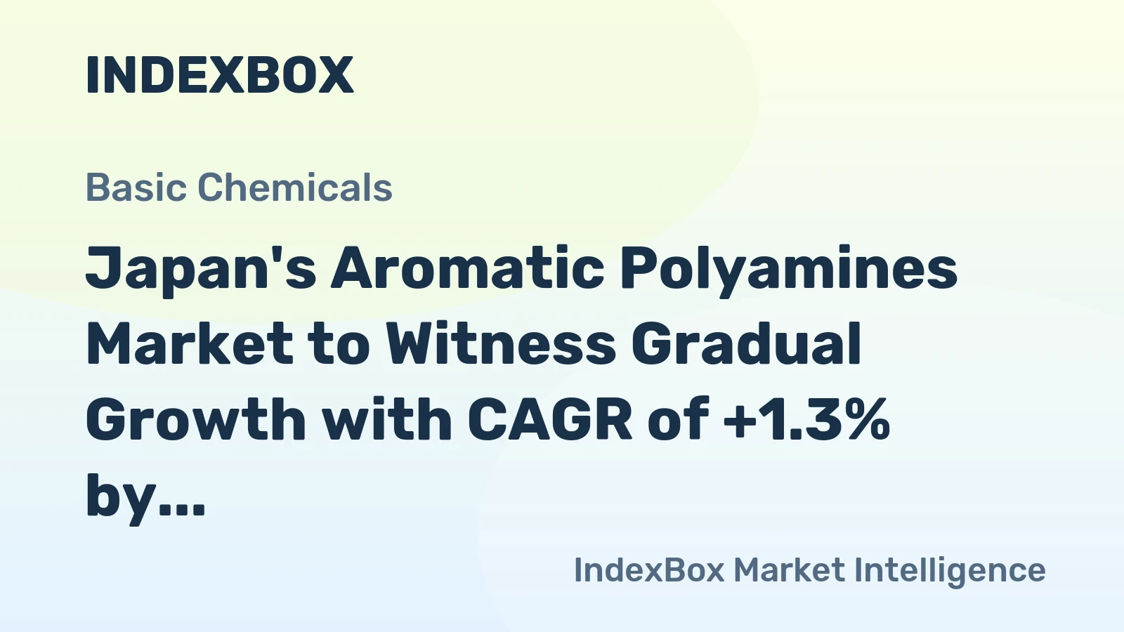 Japan's Aromatic Polyamines Market to Witness Gradual Growth with CAGR of +1.3% by 2035