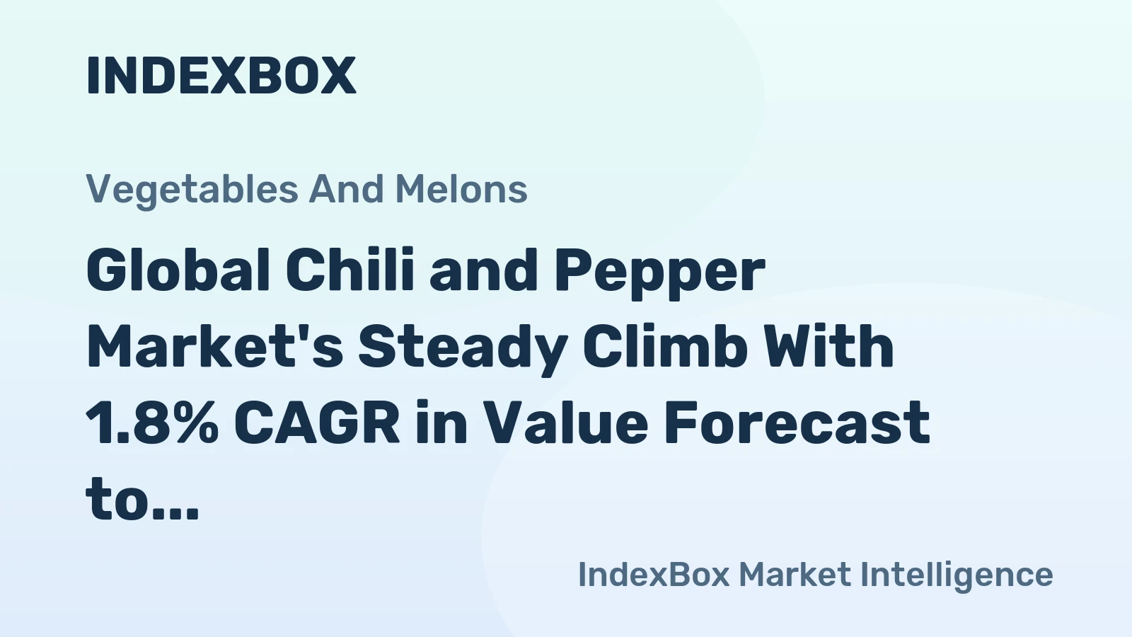 Global Chili and Pepper Market's Steady Climb With 1.8% CAGR in Value Forecast to 2035