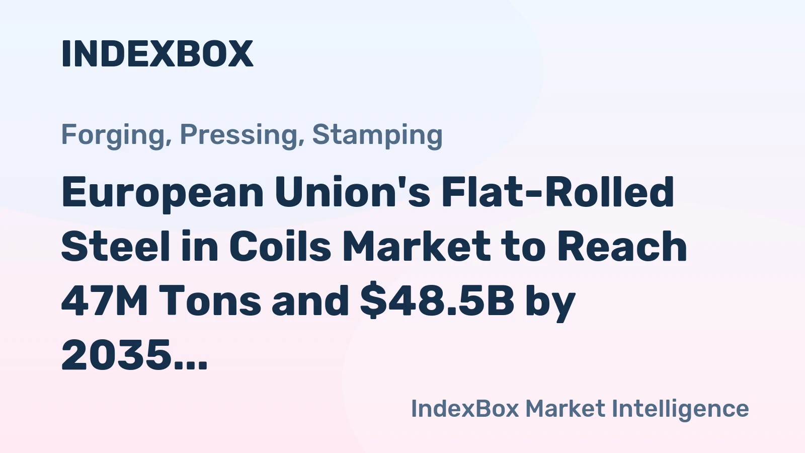 European Union's Flat-Rolled Steel in Coils Market to Reach 47M Tons and $48.5B by 2035