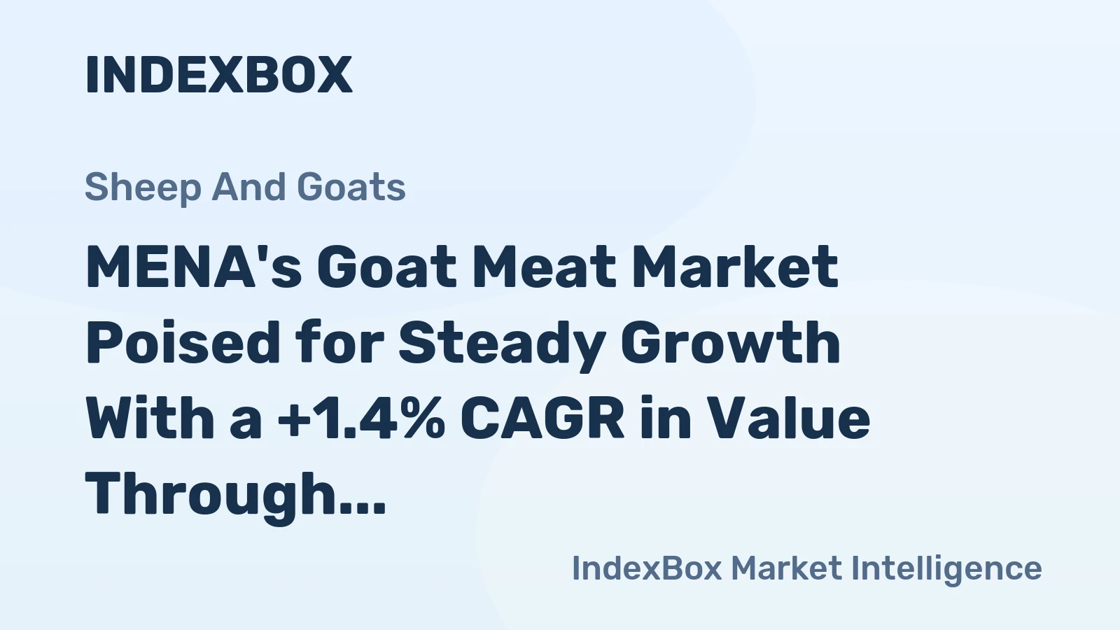 MENA's Goat Meat Market Poised for Steady Growth With a +1.4% CAGR in Value Through 2035