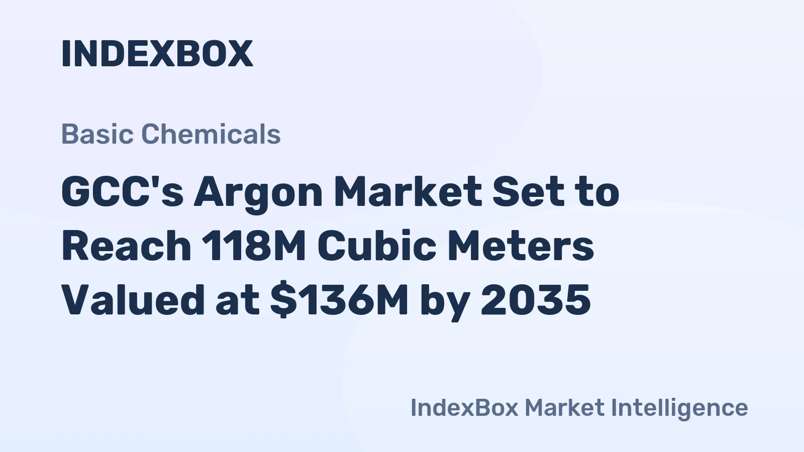 GCC's Argon Market Set to Reach 118M Cubic Meters Valued at $136M by 2035