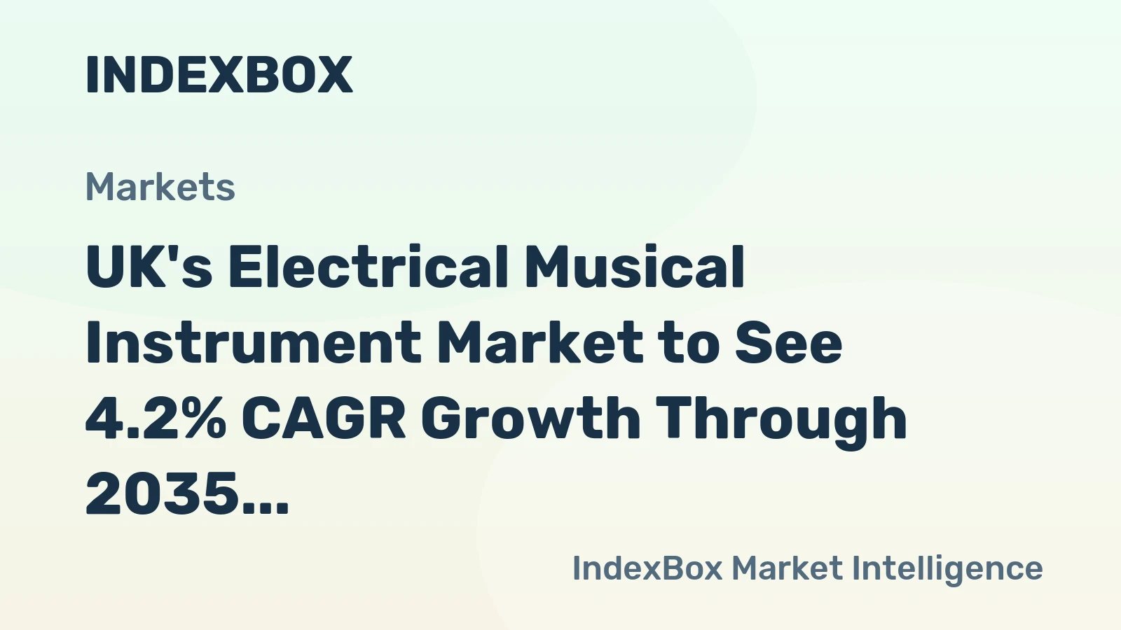 UK's Electrical Musical Instrument Market to See 4.2% CAGR Growth Through 2035