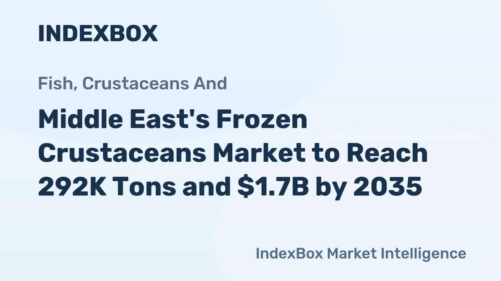 Middle East's Frozen Crustaceans Market to Reach 292K Tons and $1.7B by 2035