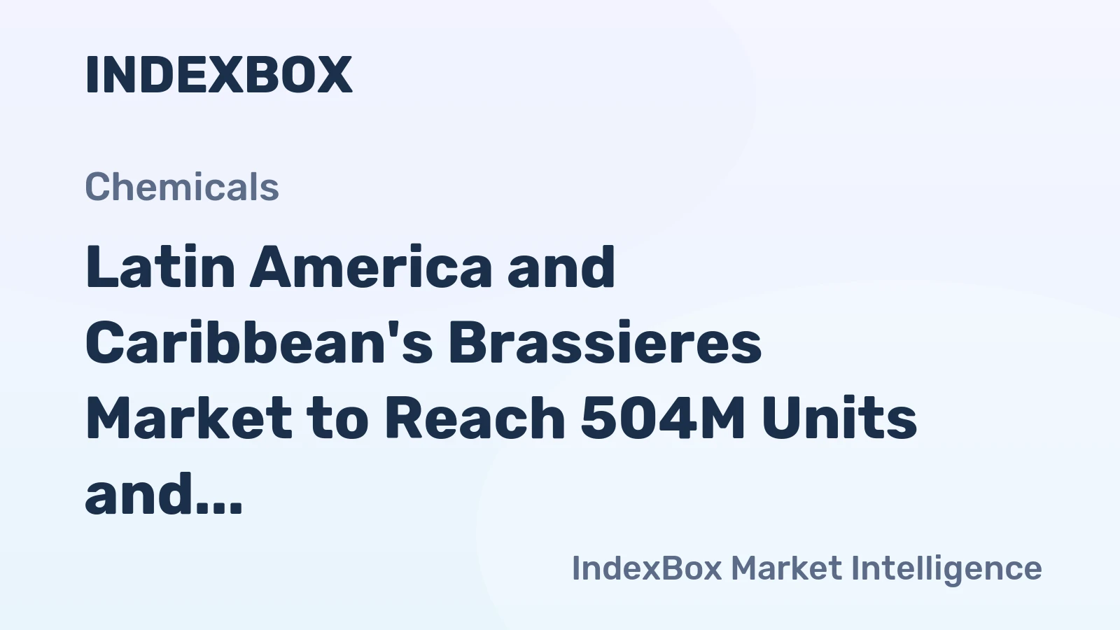 Latin America and Caribbean's Brassieres Market to Reach 504M Units and $2.4B Value by 2035