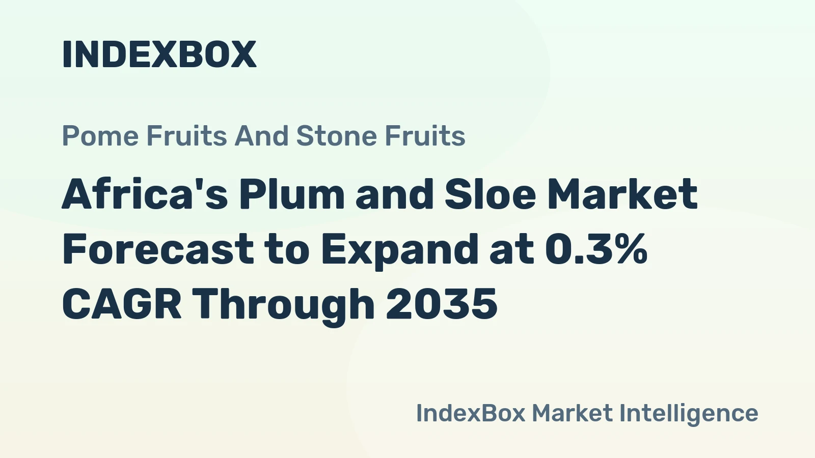 Africa's Plum and Sloe Market Forecast to Expand at 0.3% CAGR Through 2035