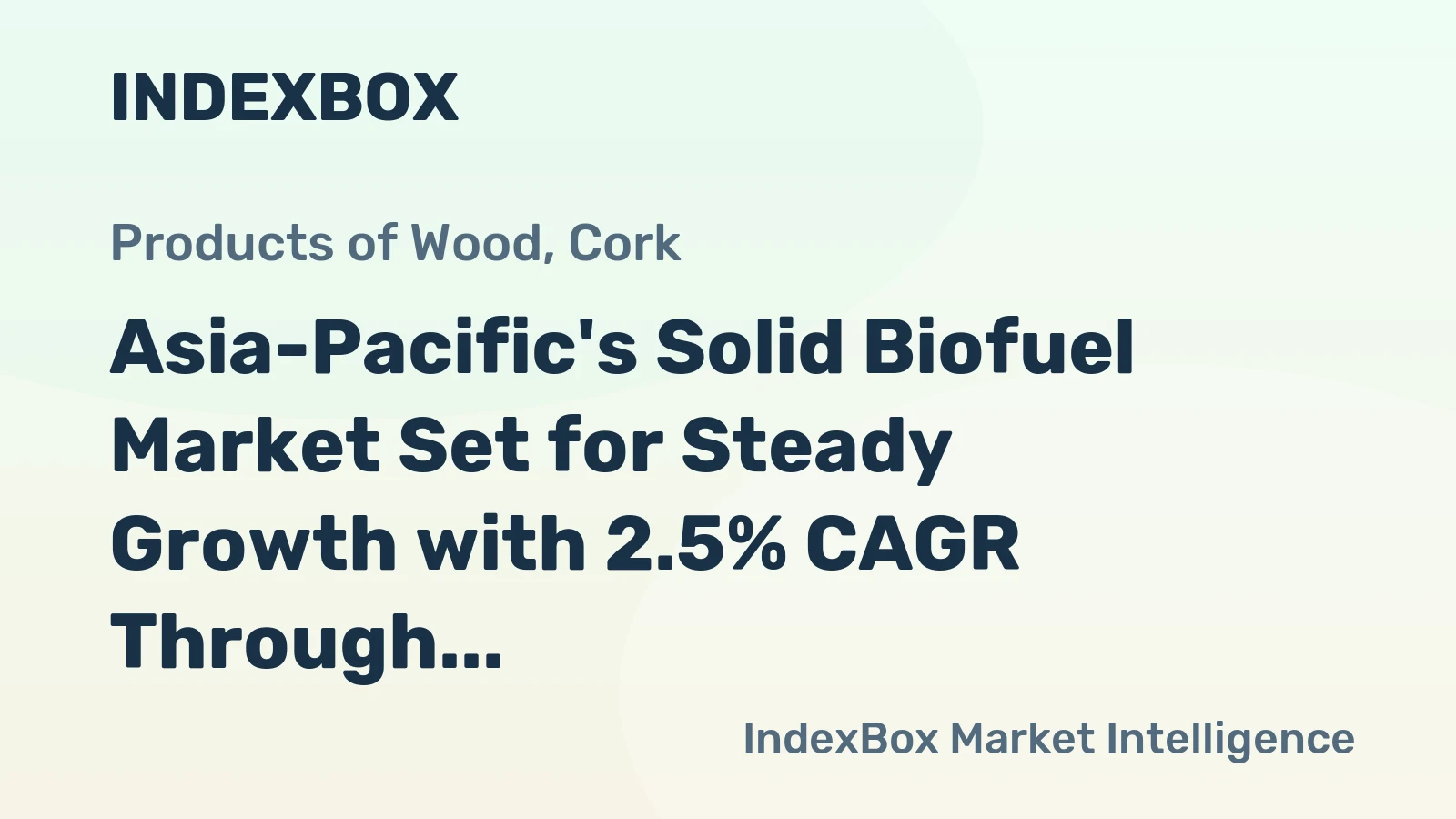 Asia-Pacific's Solid Biofuel Market Set for Steady Growth with 2.5% CAGR Through 2035