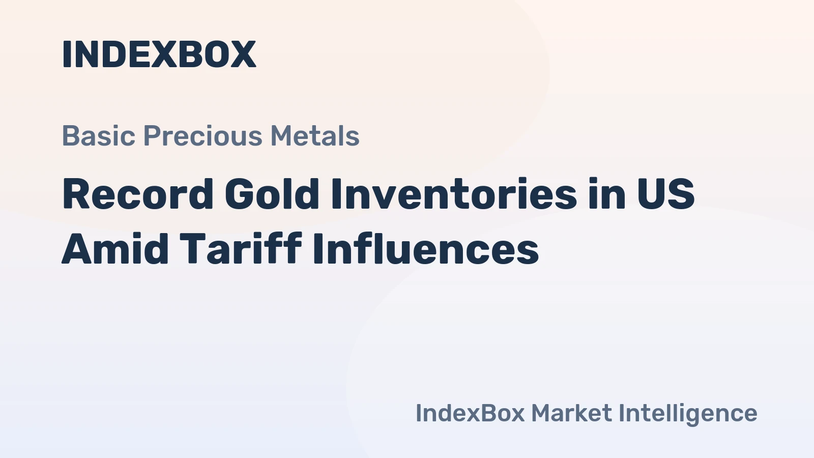 Record Gold Inventories in US Amid Tariff Influences
