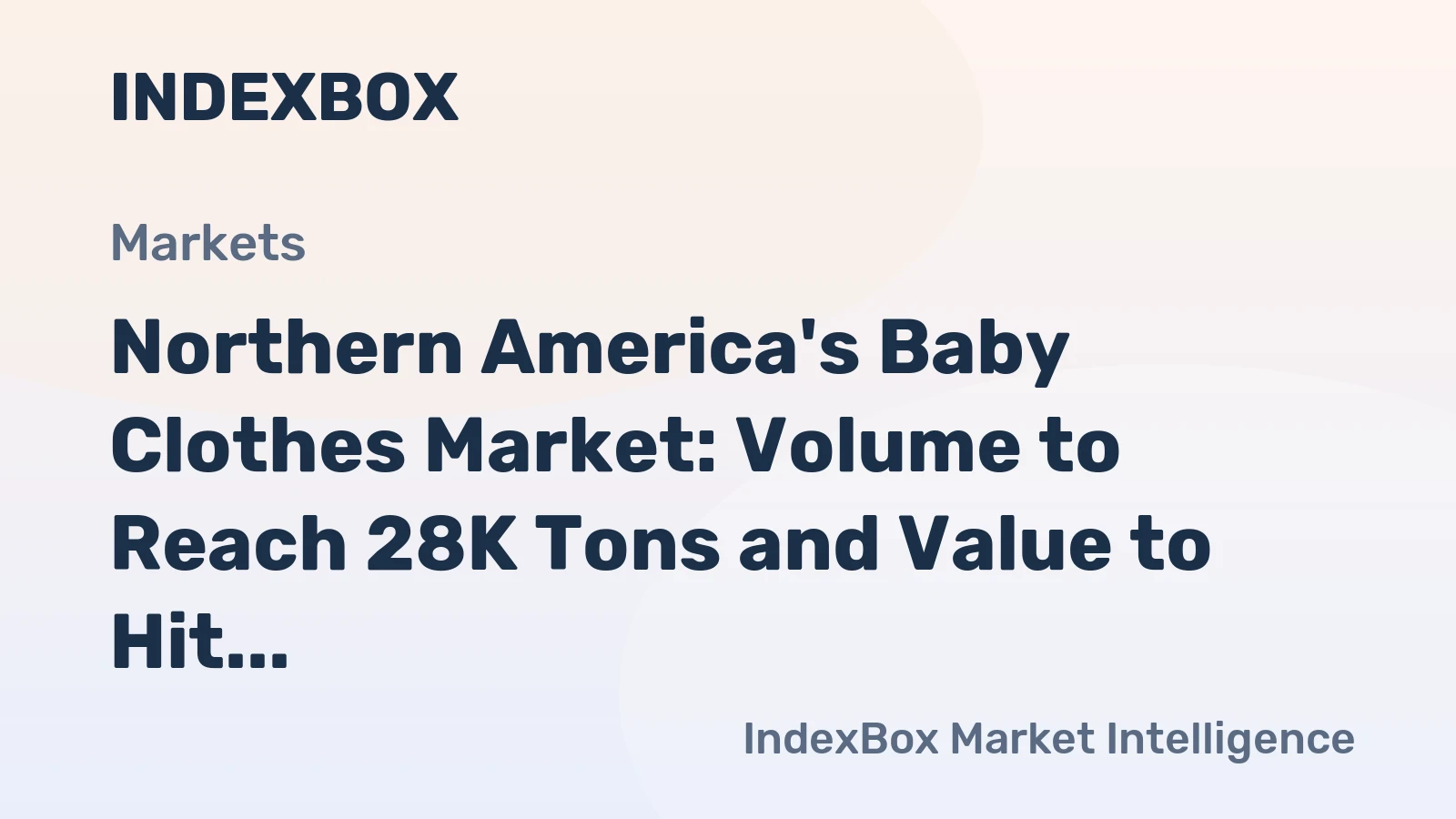 Northern America's Baby Clothes Market: Volume to Reach 28K Tons and Value to Hit $620M by 2035