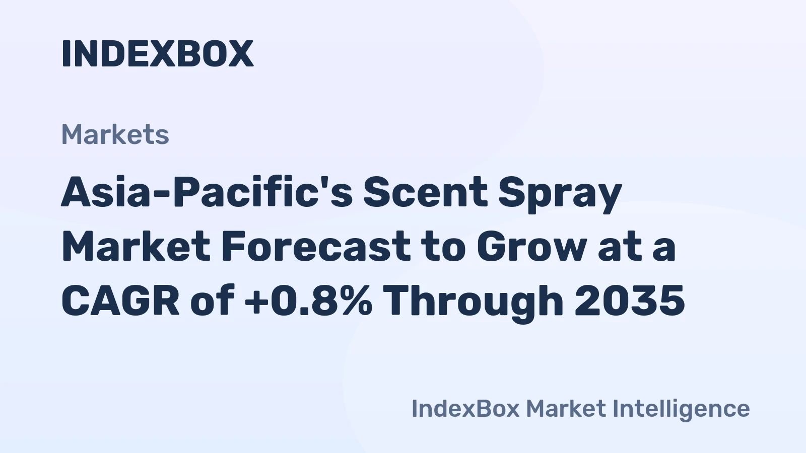 Asia-Pacific's Scent Spray Market Forecast to Grow at a CAGR of +0.8% Through 2035