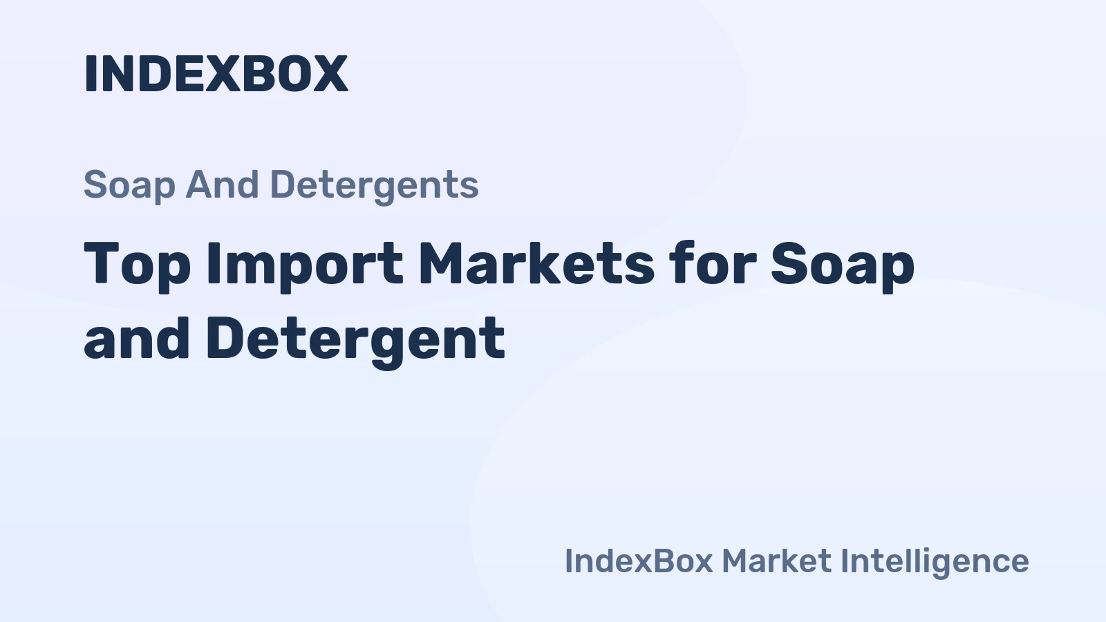 Top Import Markets for Soap and Detergent