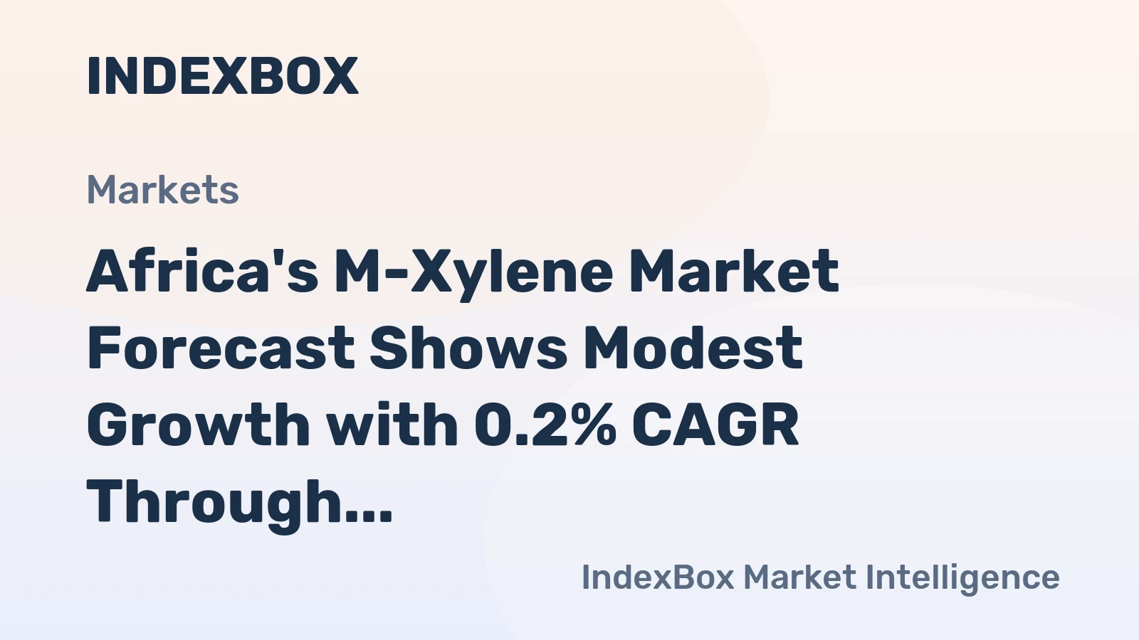 Africa's M-Xylene Market Forecast Shows Modest Growth with 0.2% CAGR Through 2035