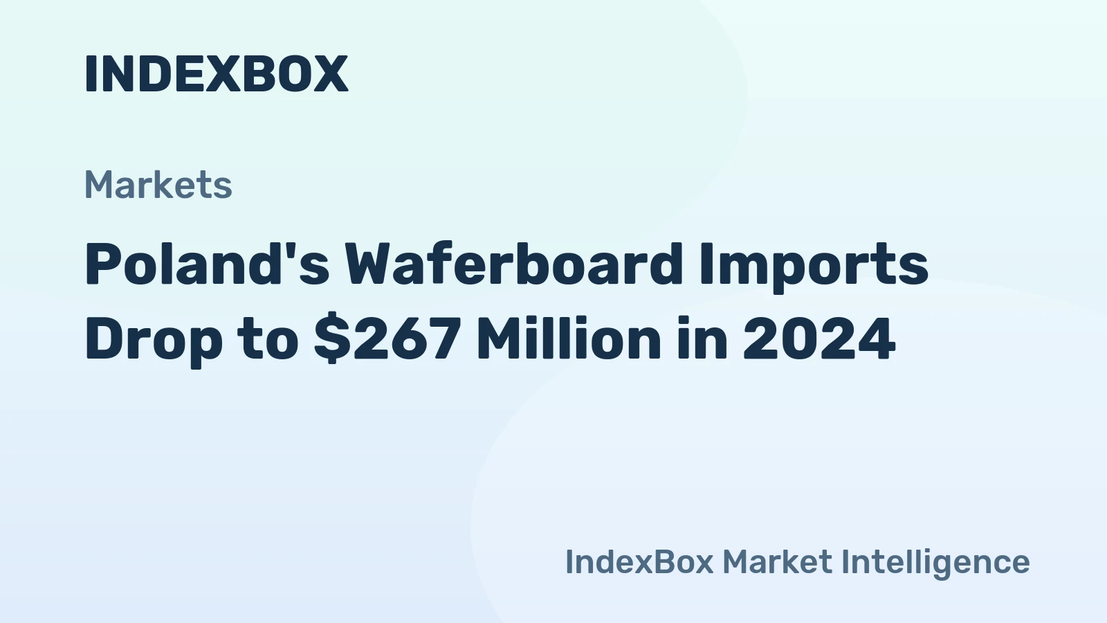 Poland's Waferboard Imports Drop to $267 Million in 2024