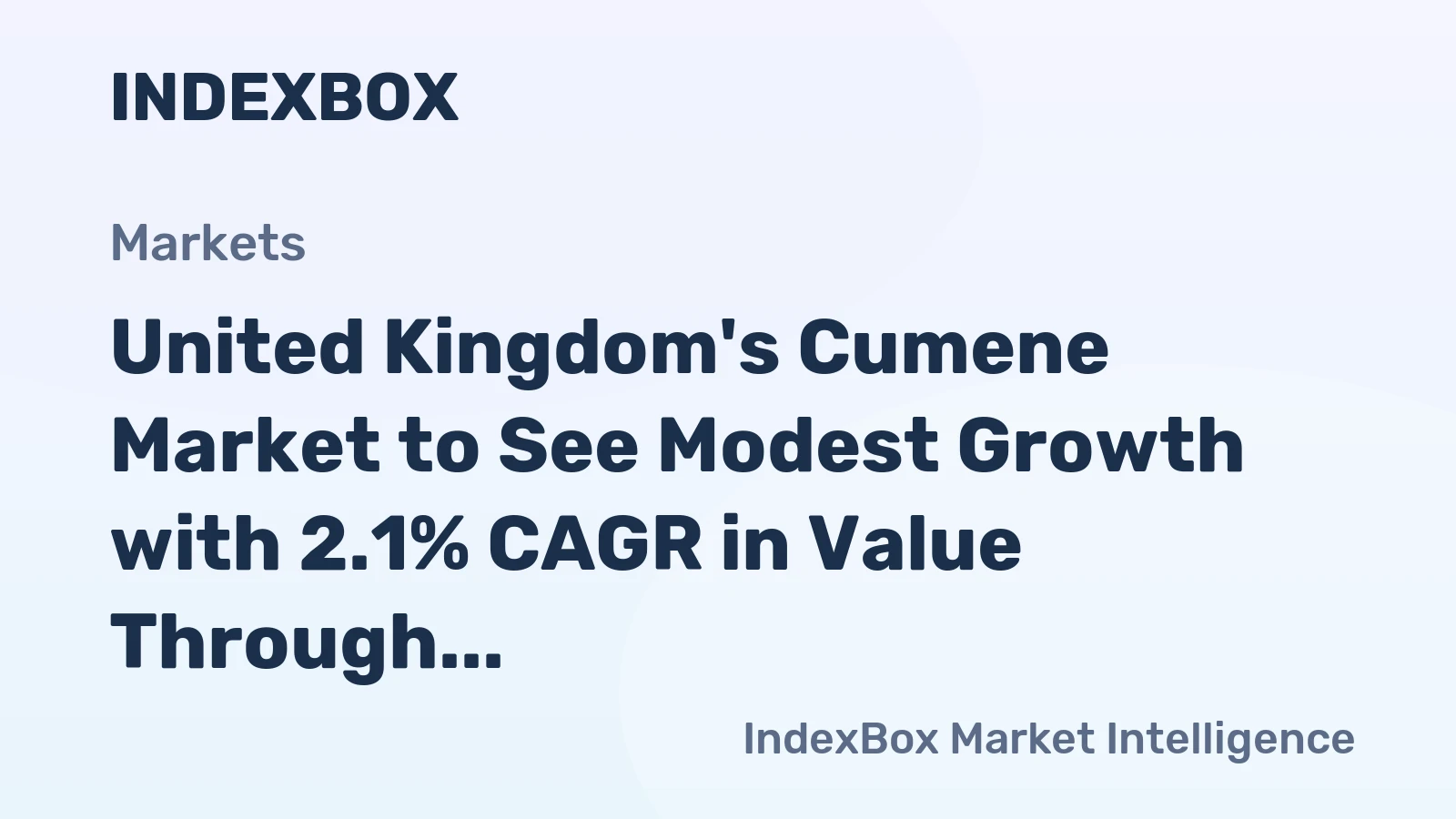 United Kingdom's Cumene Market to See Modest Growth with 2.1% CAGR in Value Through 2035
