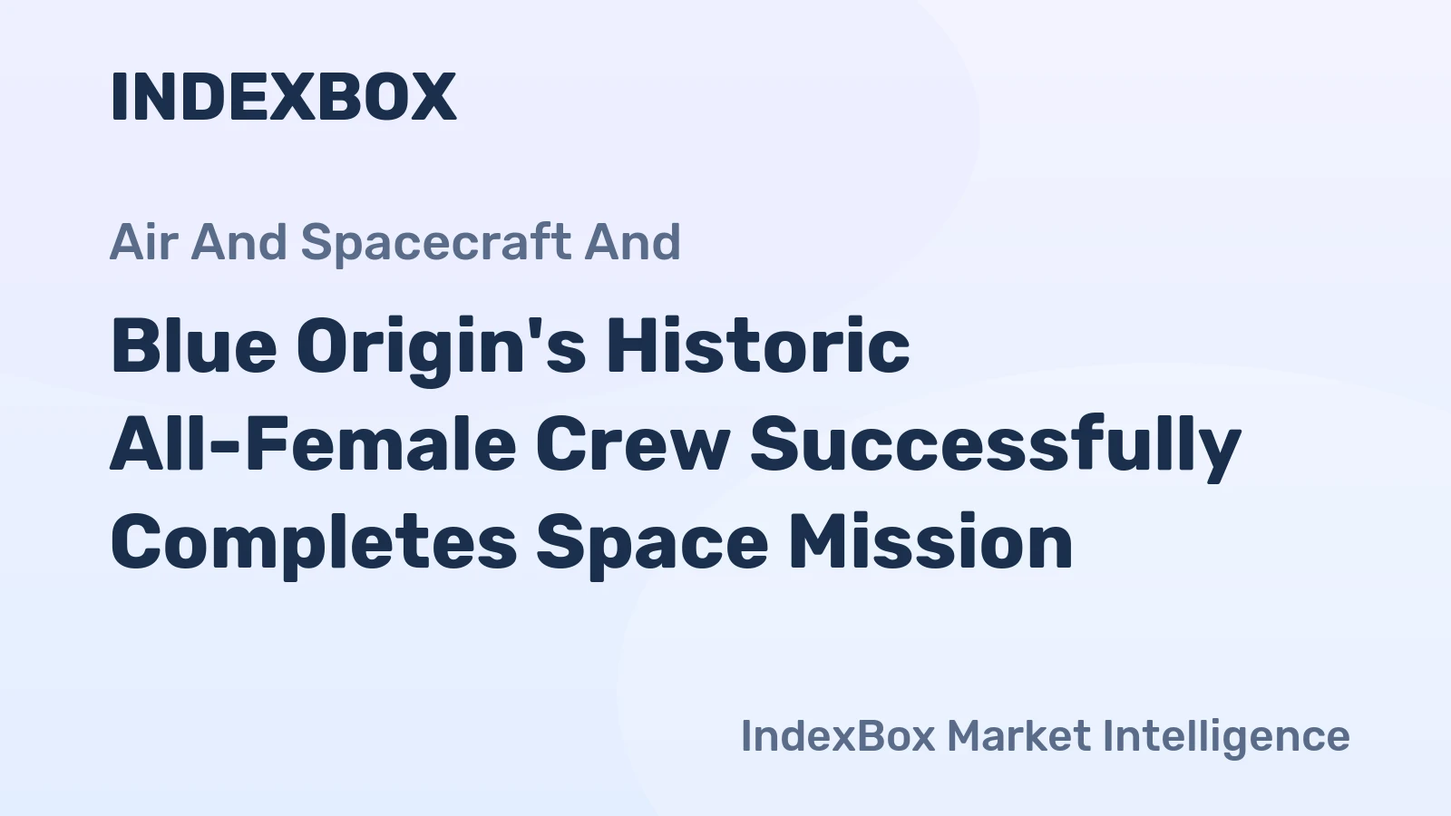 Blue Origin's Historic All-Female Crew Successfully Completes Space Mission