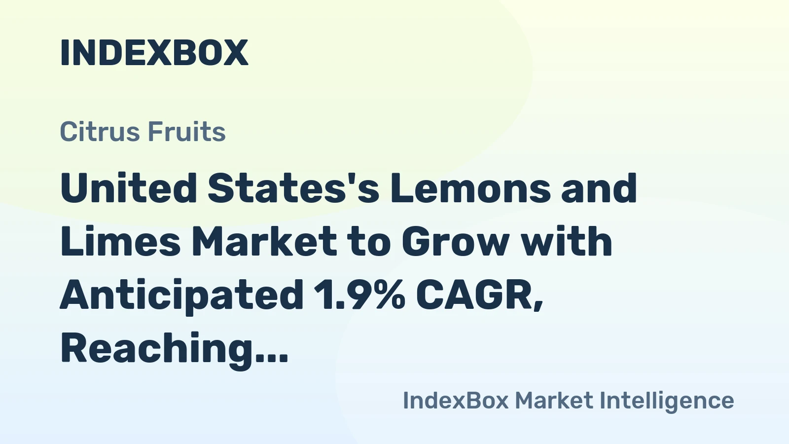 United States's Lemons and Limes Market to Grow with Anticipated 1.9% CAGR, Reaching $2.6B by 2035