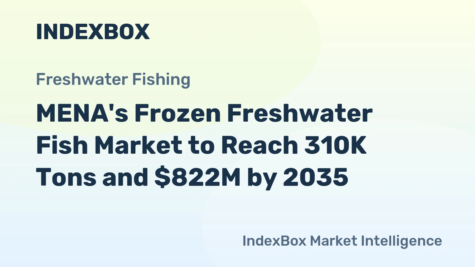 MENA's Frozen Freshwater Fish Market to Reach 310K Tons and $822M by 2035