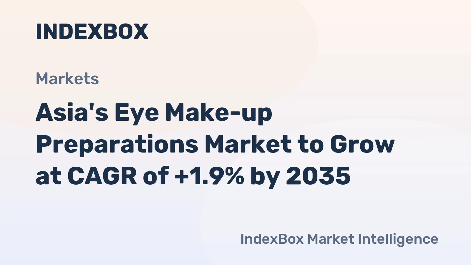 Asia's Eye Make-up Preparations Market to Grow at CAGR of +1.9% by 2035