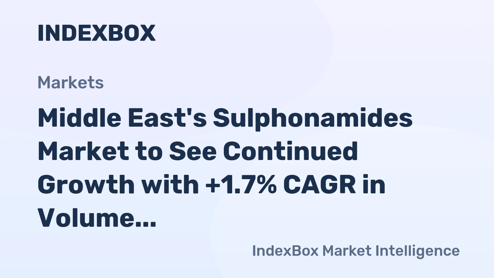Middle East's Sulphonamides Market to See Continued Growth with +1.7% CAGR in Volume by 2035