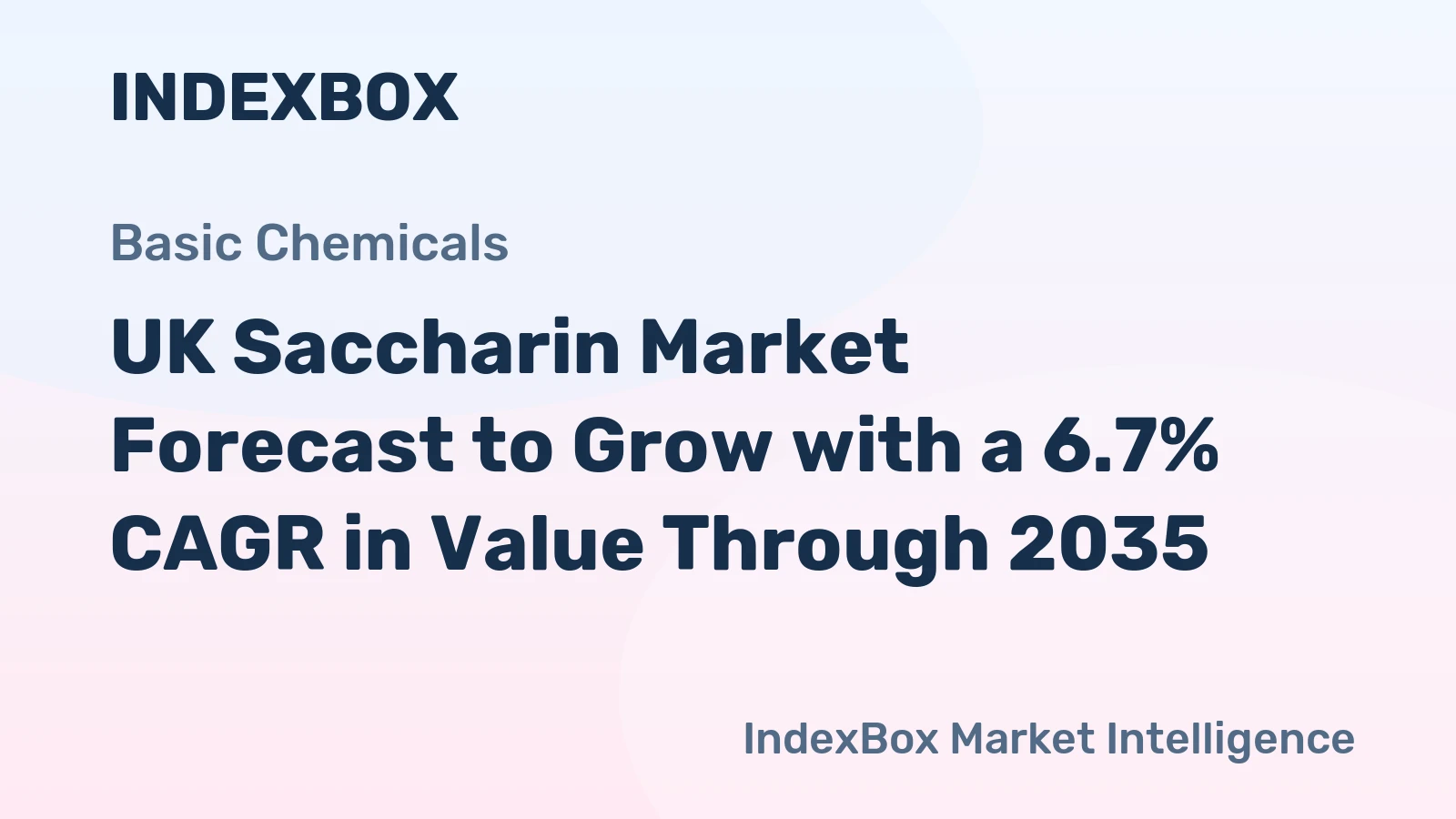 UK Saccharin Market Forecast to Grow with a 6.7% CAGR in Value Through 2035