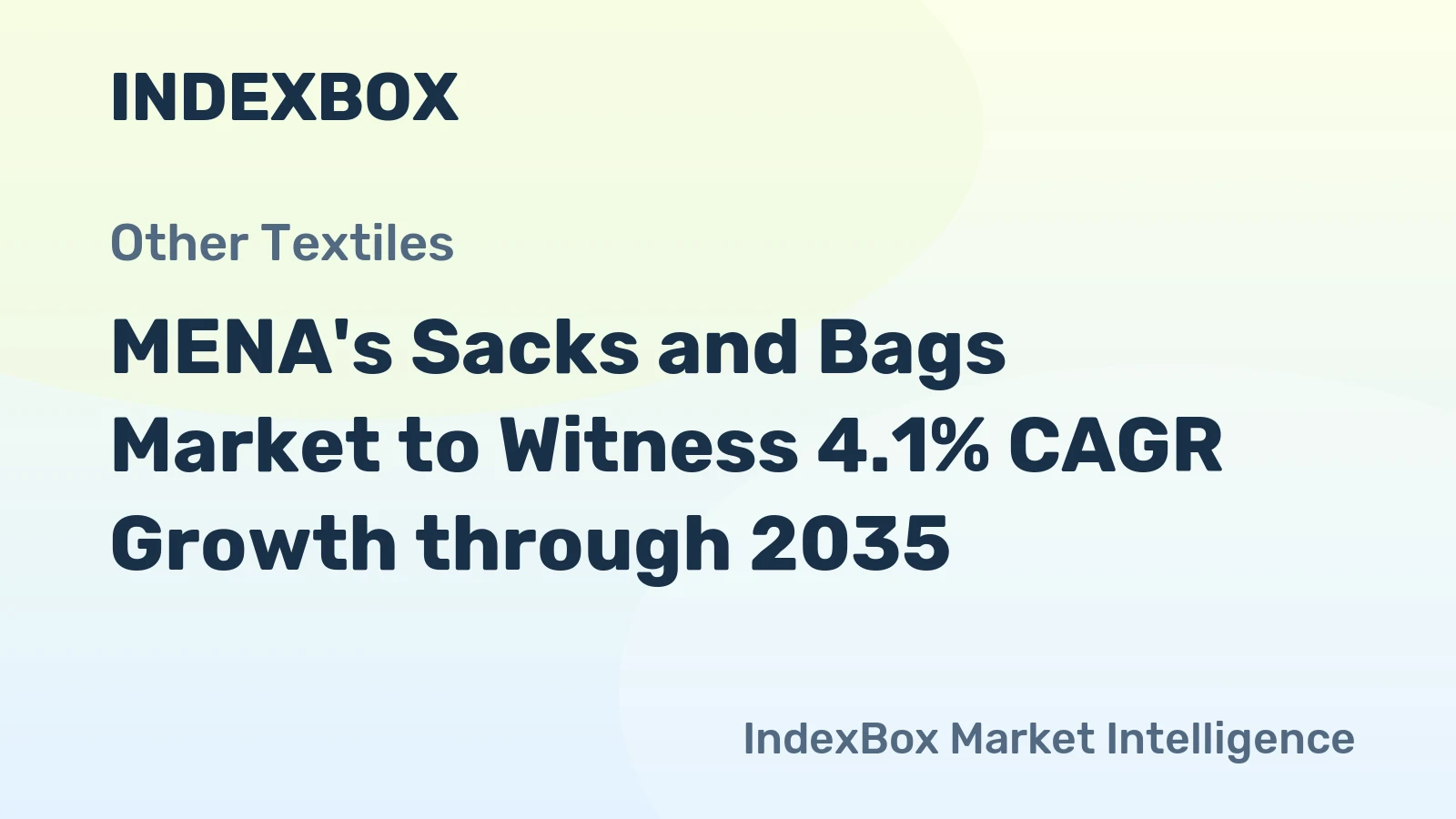 MENA's Sacks and Bags Market to Witness 4.1% CAGR Growth through 2035
