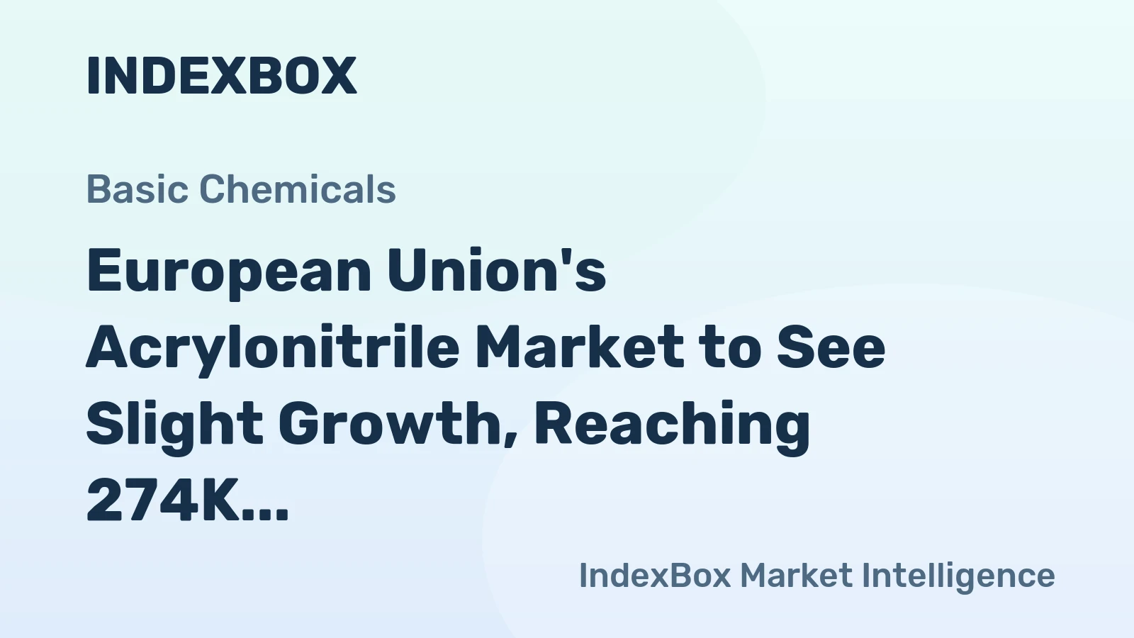 European Union's Acrylonitrile Market to See Slight Growth, Reaching 274K Tons and $553M by 2035