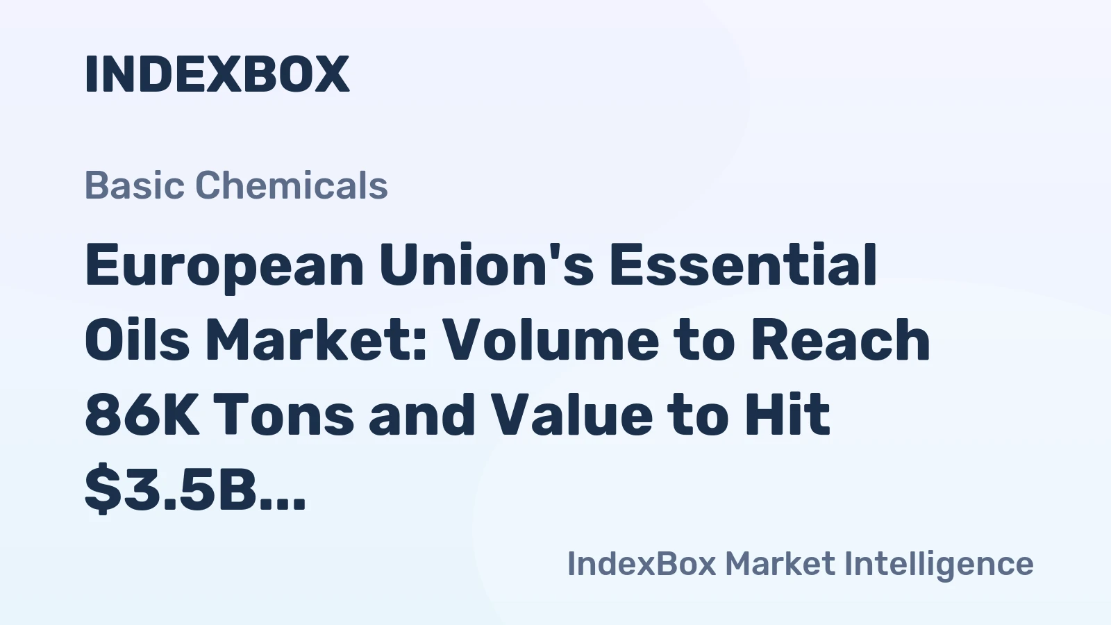 European Union's Essential Oils Market: Volume to Reach 86K Tons and Value to Hit $3.5B by 2035
