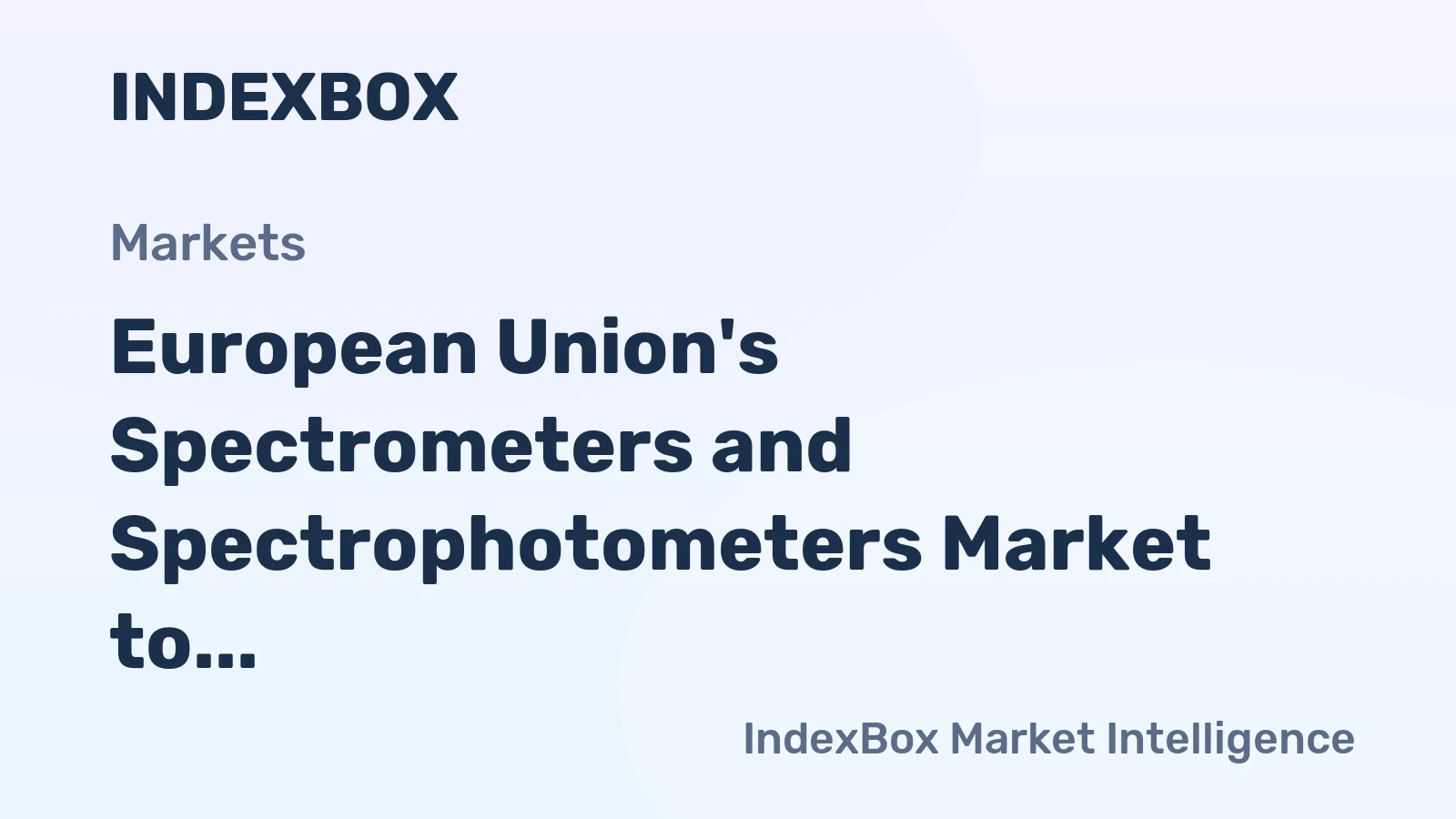 European Union's Spectrometers and Spectrophotometers Market to Grow at 2.1% CAGR, Reaching $1.8B by 2035