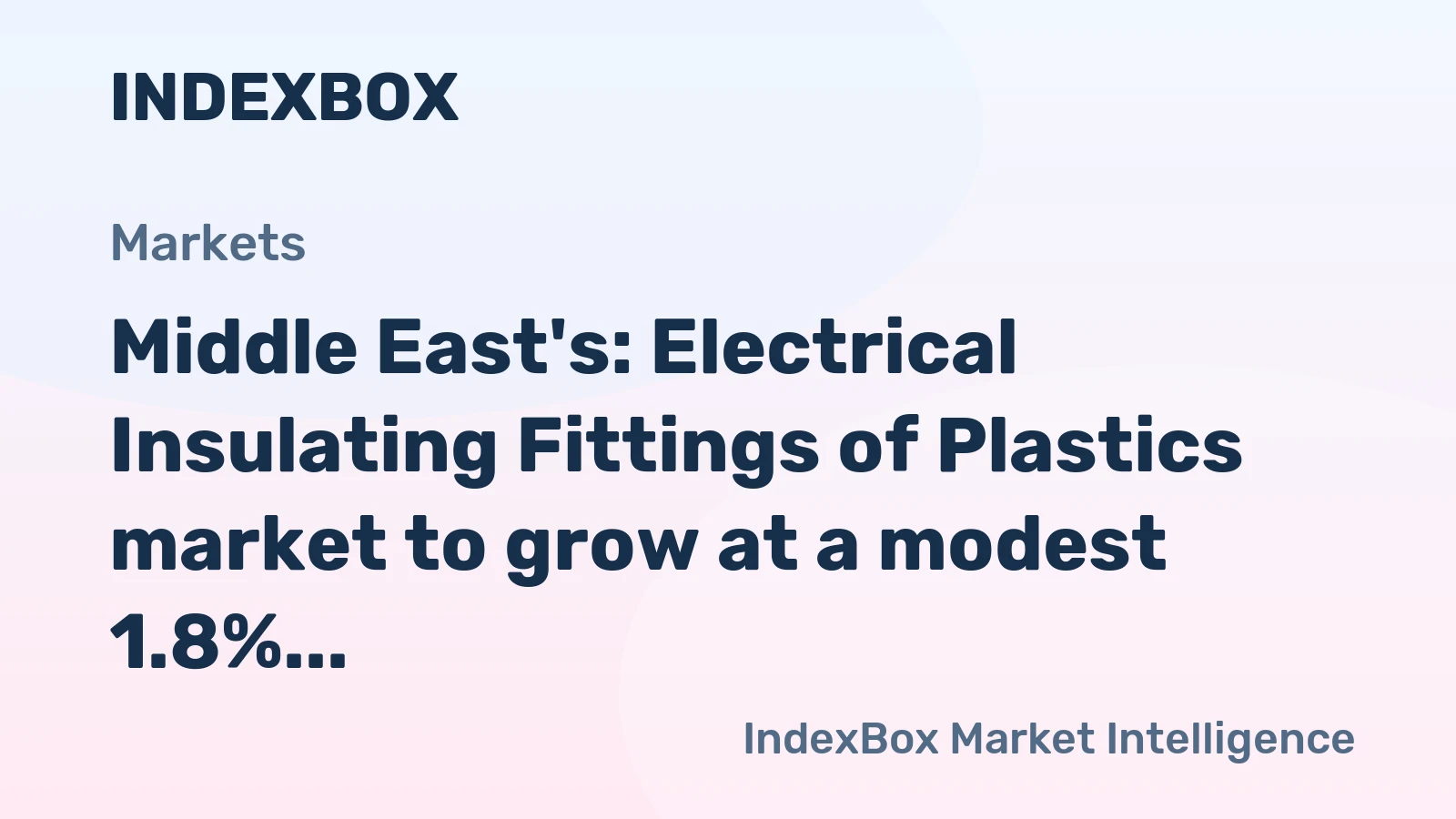 Middle East's: Electrical Insulating Fittings of Plastics market to grow at a modest 1.8% CAGR, reaching 46K tons by 2035.